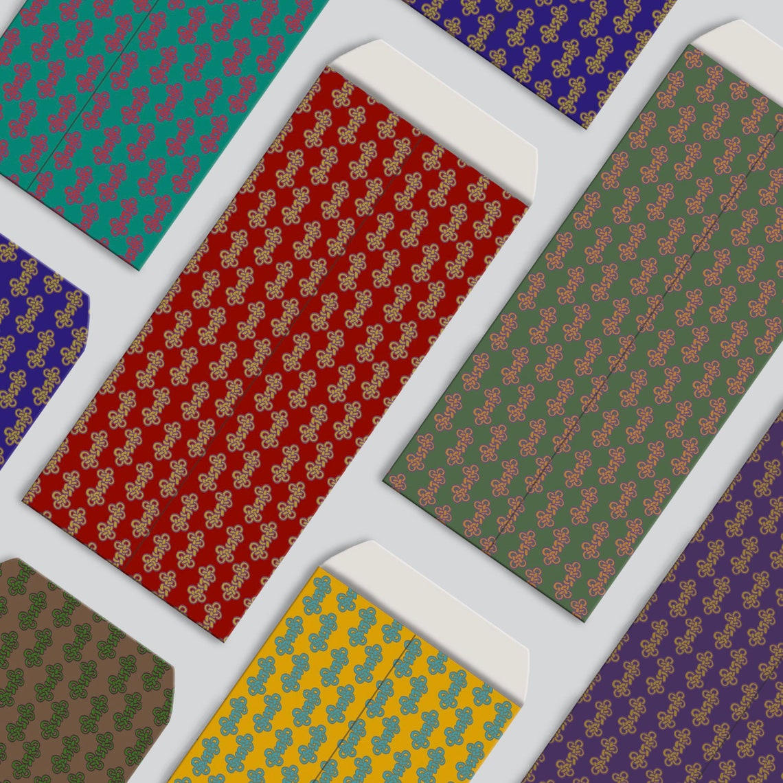 Unique Oriental Digital Paper Set - Scrapbook Paper - Seamless Patterns ...