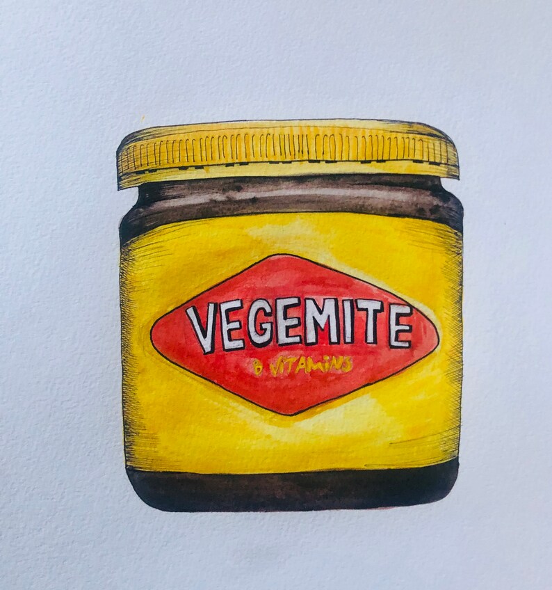 Vegemite Print Australian Art Wall Decor | Etsy