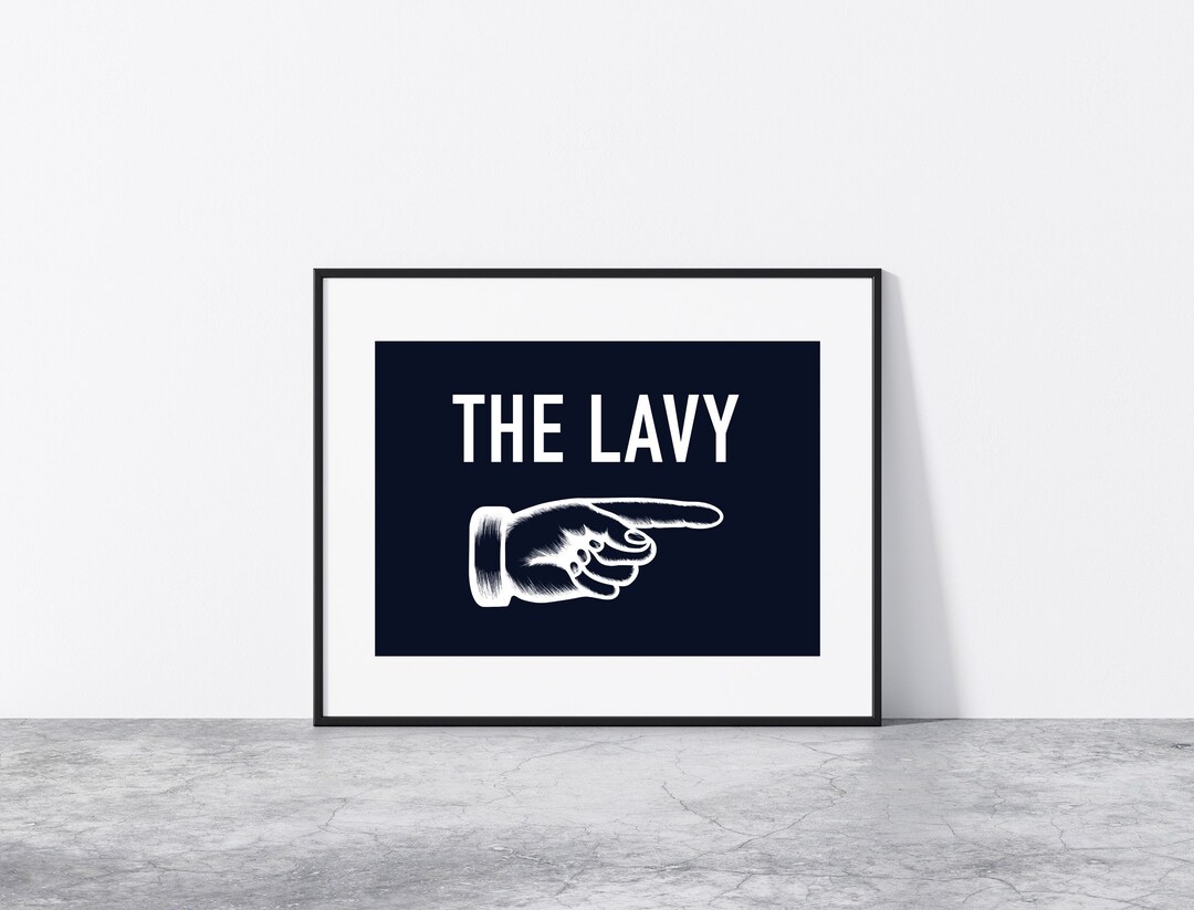 The Lavy Print, Scottish Art, Wall Decor, Home Interior, Toilet Sign ...