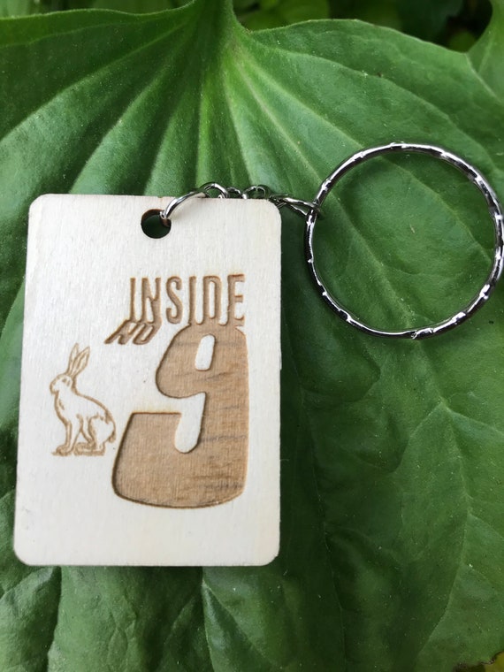 PERSONALISED Inside Number 9 No 9 Keyring Keychain Engraved - Etsy UK