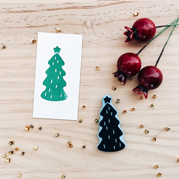 Tree Rubber Stamp - Etsy