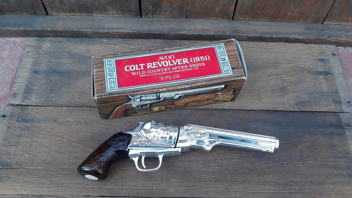 Vintage Avon Colt Revolver Cologne Bottle Avon 70's | Etsy