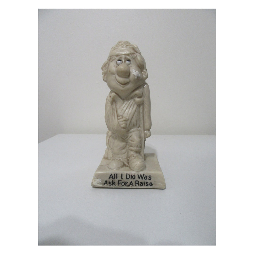 Vintage 1970s Russ Berrie Sillisculpt Statue Figurine Kitsch Gag Gift ...