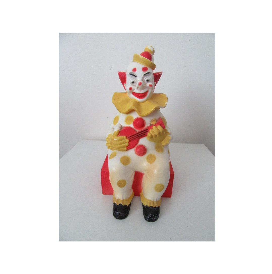1970's Plastic Clown Bank Vintage Clown Clown Decor Kitsch Circus Clown ...