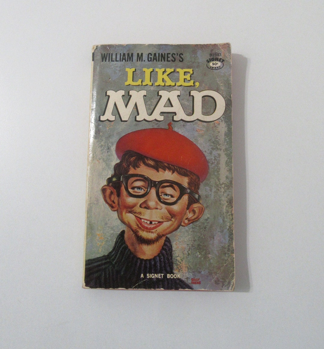 Vintage Like MAD Paperback Book beatnik Mad Mad Magazine Alfred E ...