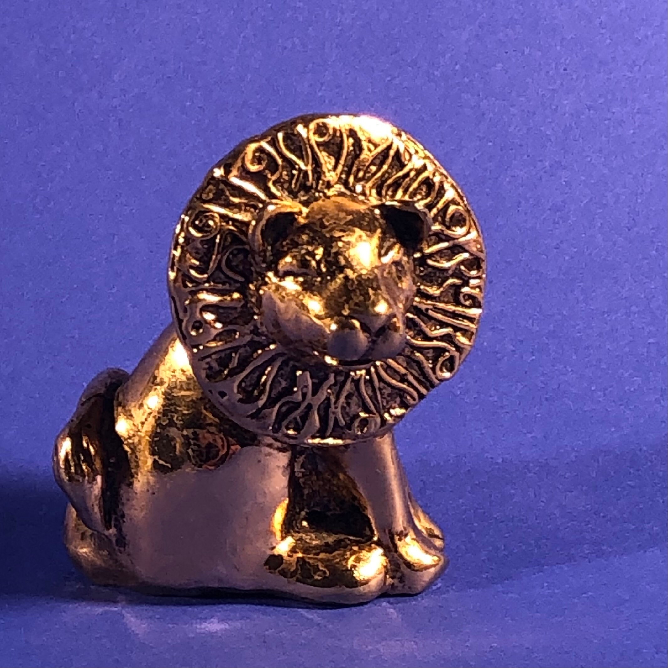 Vtg Solid Brass Mini Lion | Etsy
