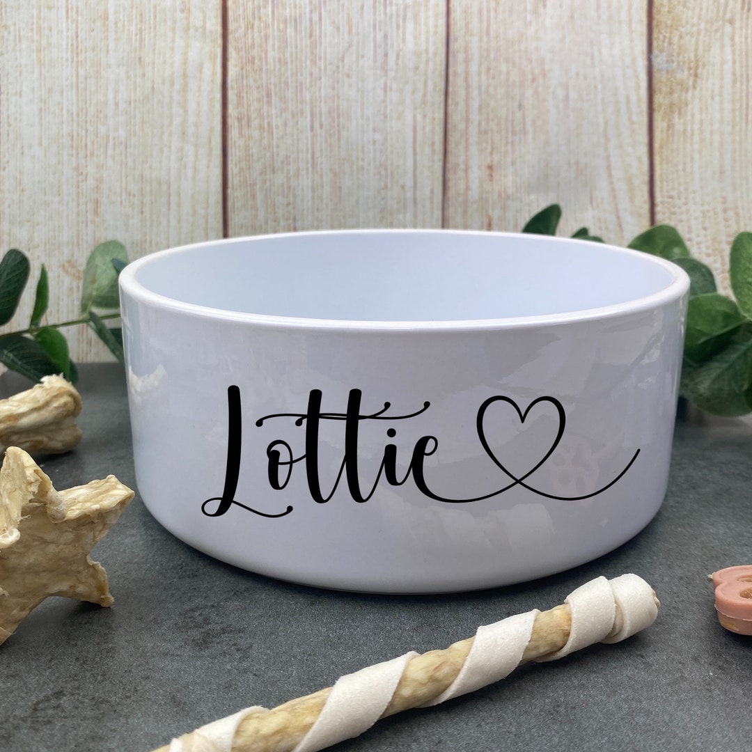 Personalised Dog Bowl, Custom Dog Bowl, Dog Food Dish, Puppy Bowl, Cute ...