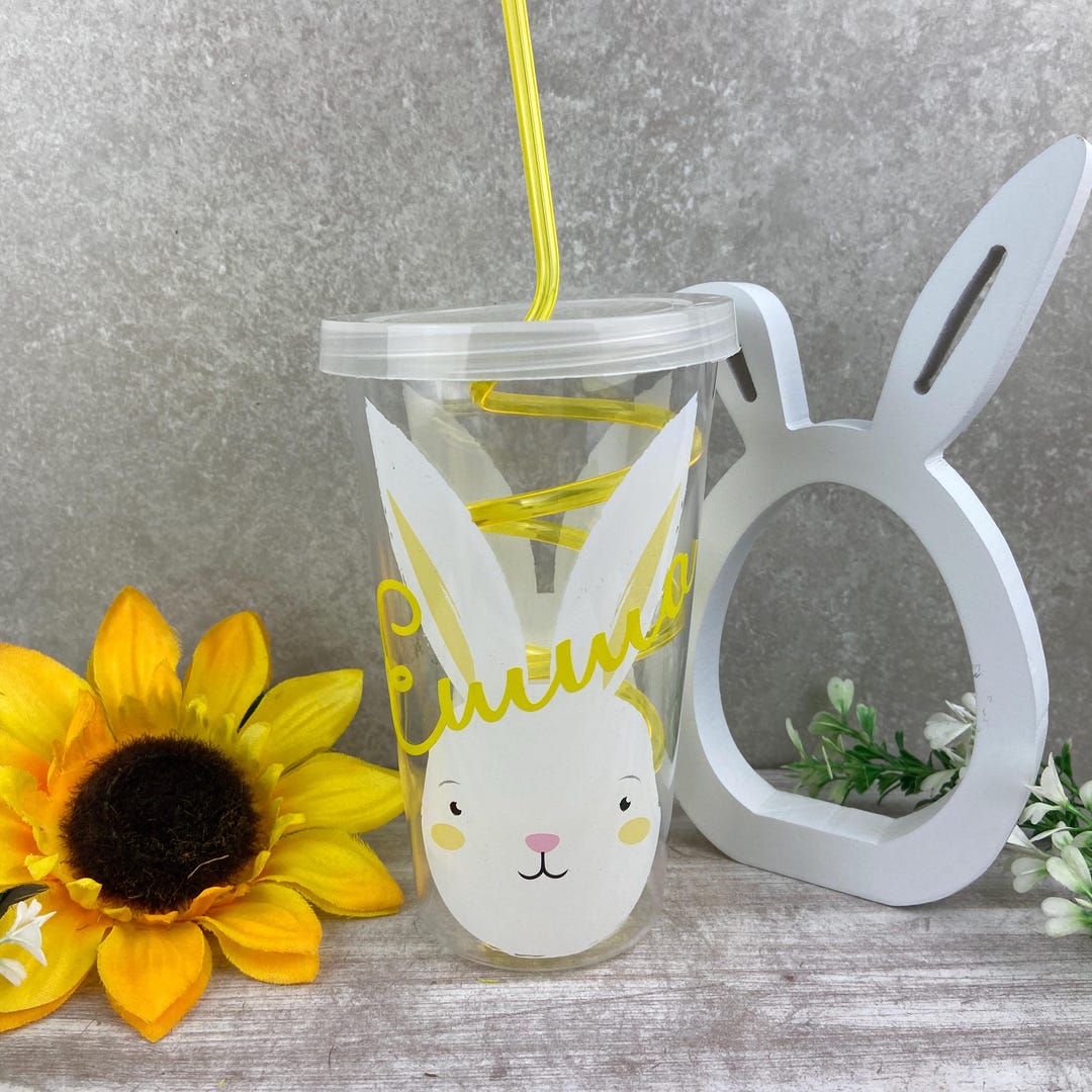 Easter Tumbler With Swirly Straw, Personalised Easter Gift, Gift for ...