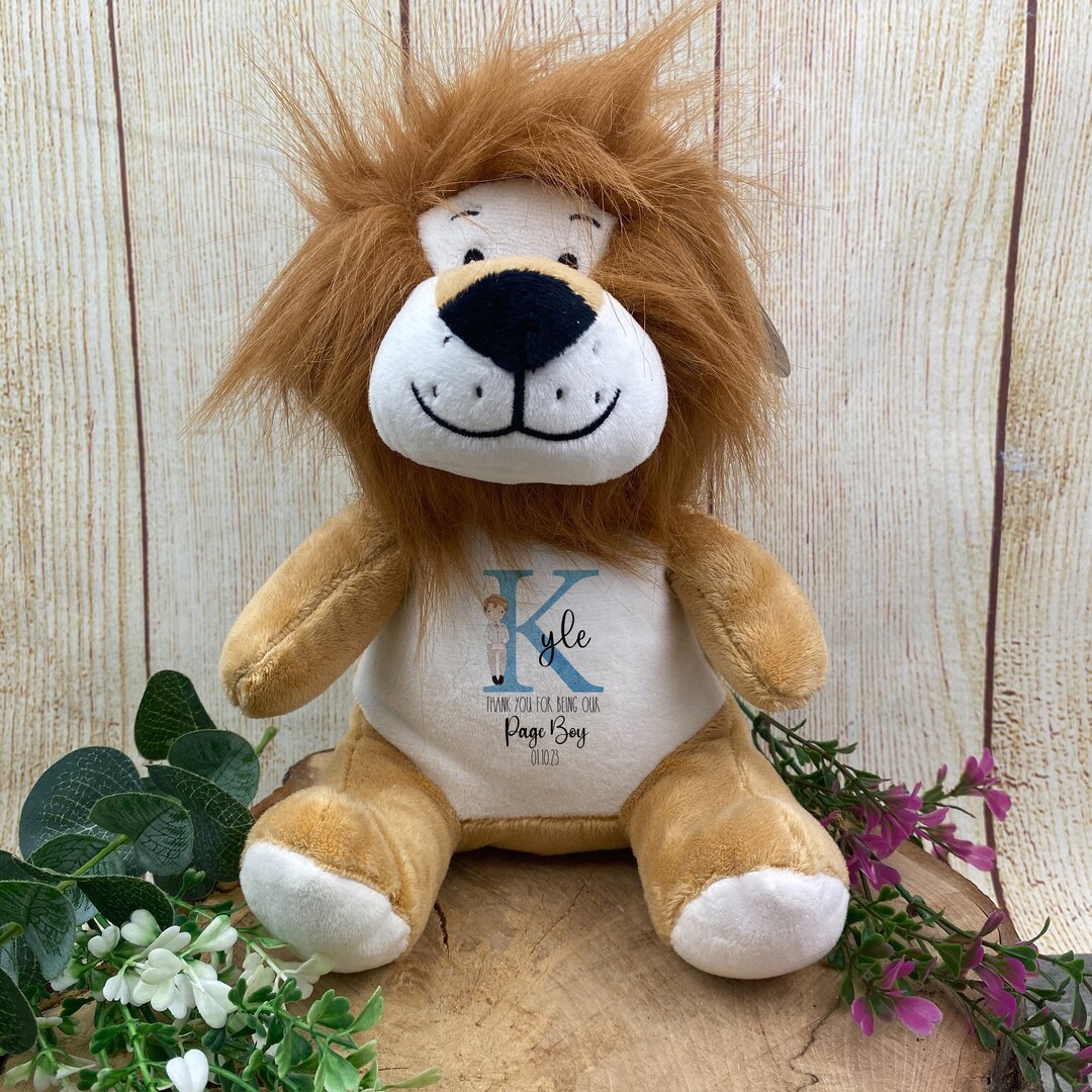Page Boy Personalised Name Teddy Gift for Page Boy Wedding Keepsake Page Boy Proposal Page Boy Thank You Gift Wedding Gift Soft Toy Etsy