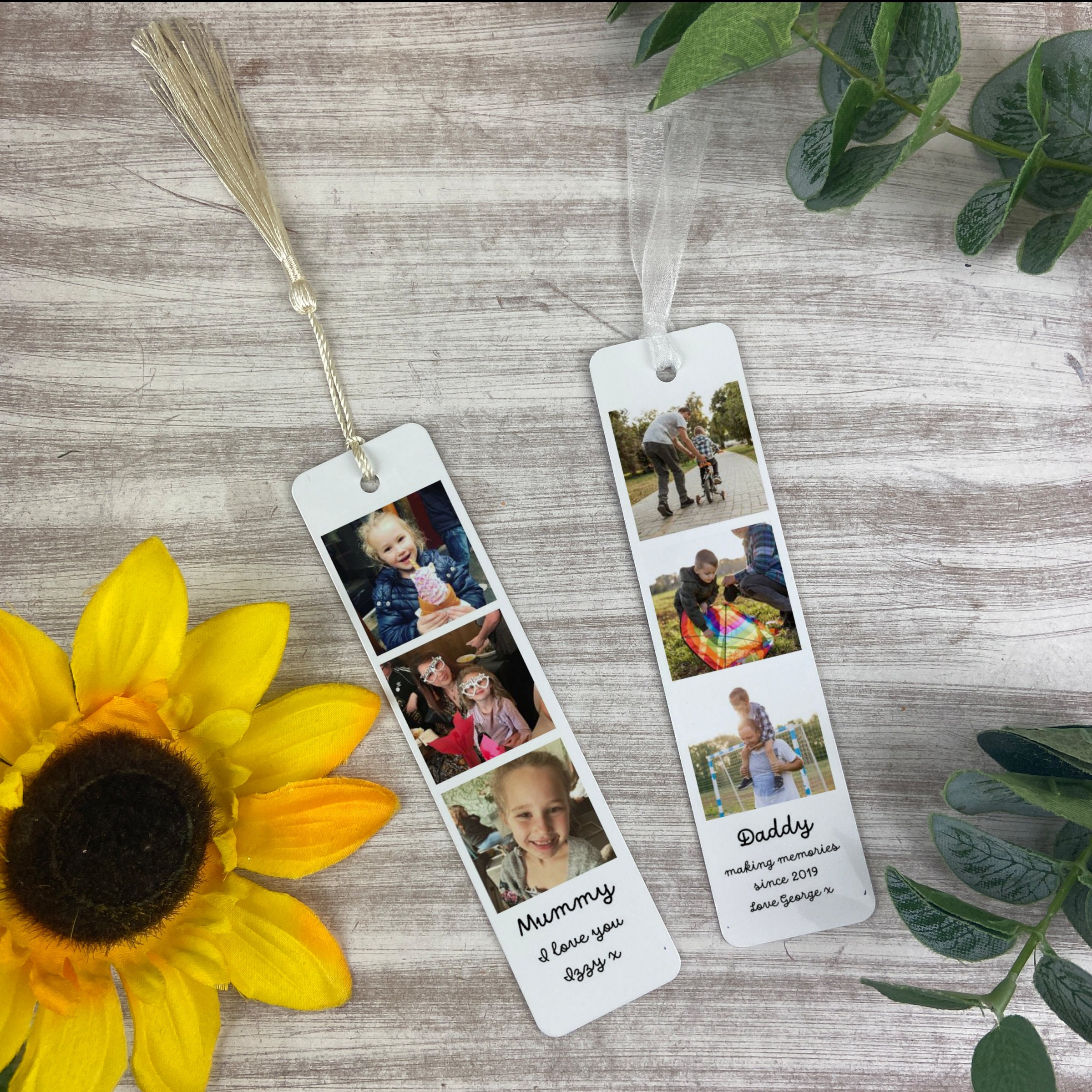 Personalised Photo Metal Bookmark, Mother's Day Gift, Gift for Mummy ...