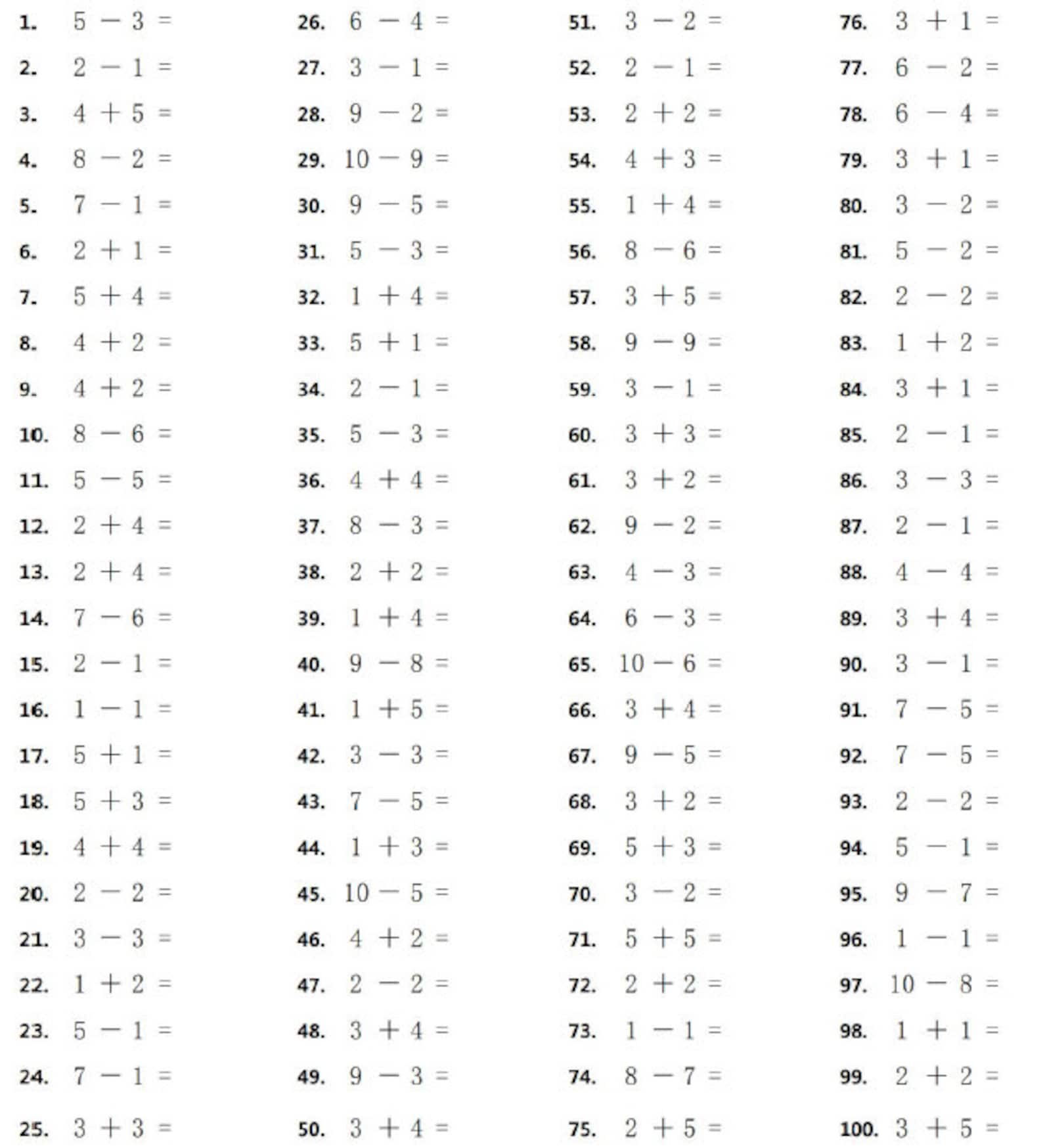 Grade 1 Digital Math Problems (over 6000 Problems) - Etsy