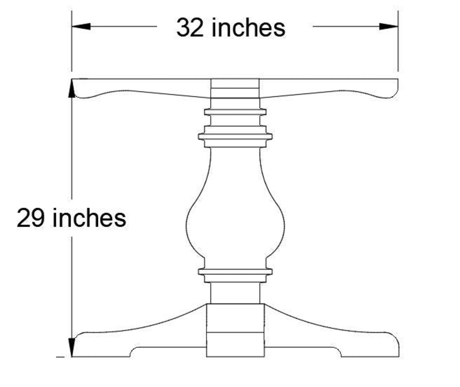 Wooden Trestle Table Leg Standard Table Base - Etsy