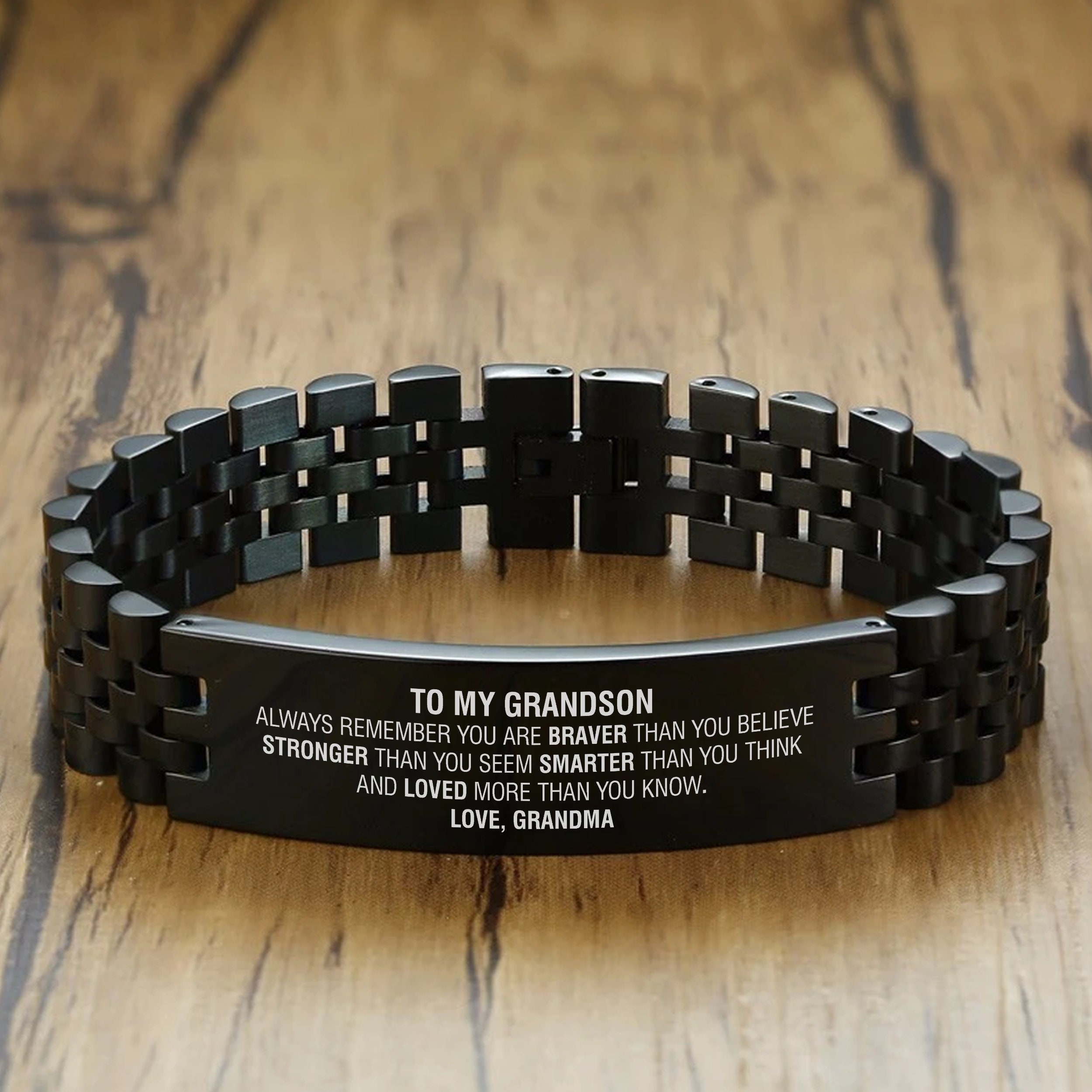 To My Grandson Bracelets Gifts for Grandson From Grandma - Etsy