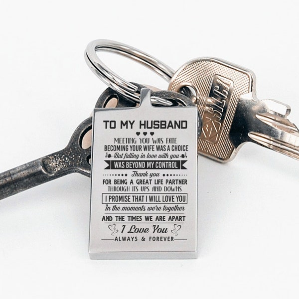 Husband Keychain - Etsy