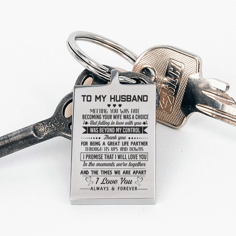 Husband Keychain - Etsy