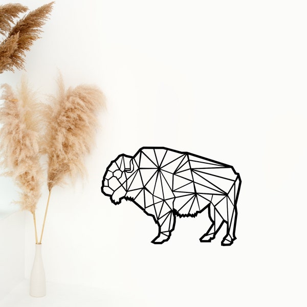 Geometric Bison - Etsy