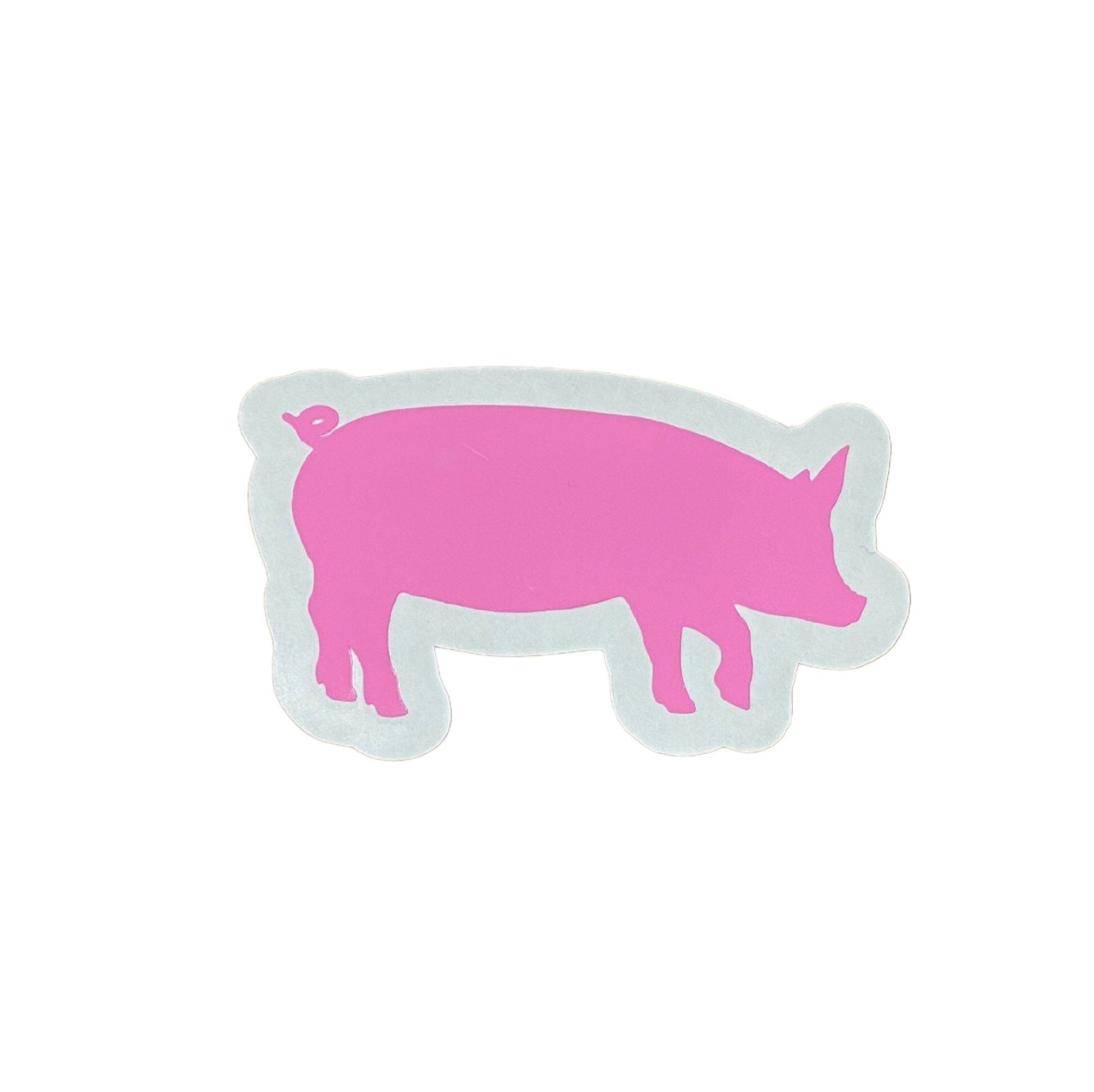 Cute Small Holographic Pig Vinyl Decal / Sticker for Computer | Etsy