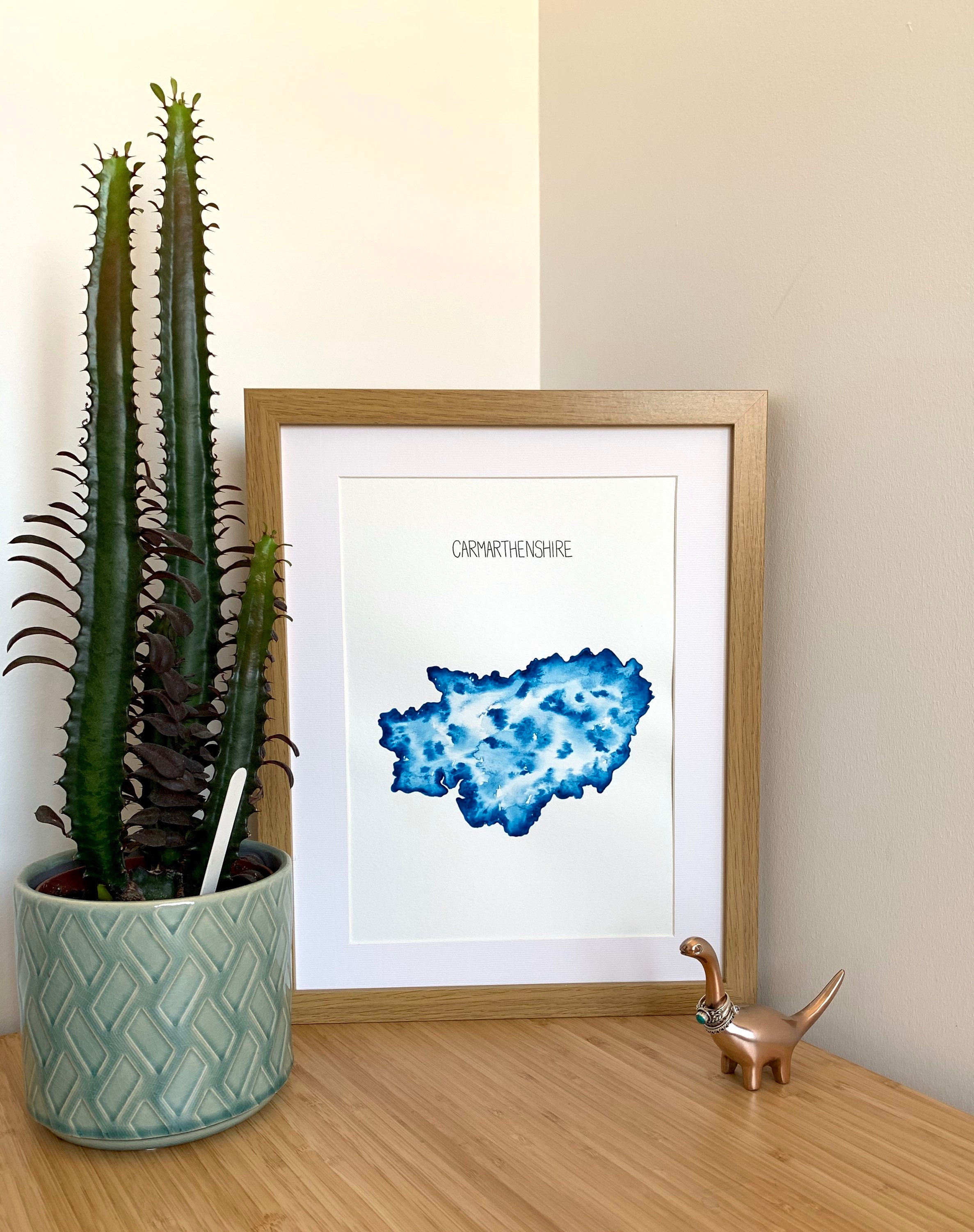 Customisable Map Location Original Watercolour Painting/ - Etsy