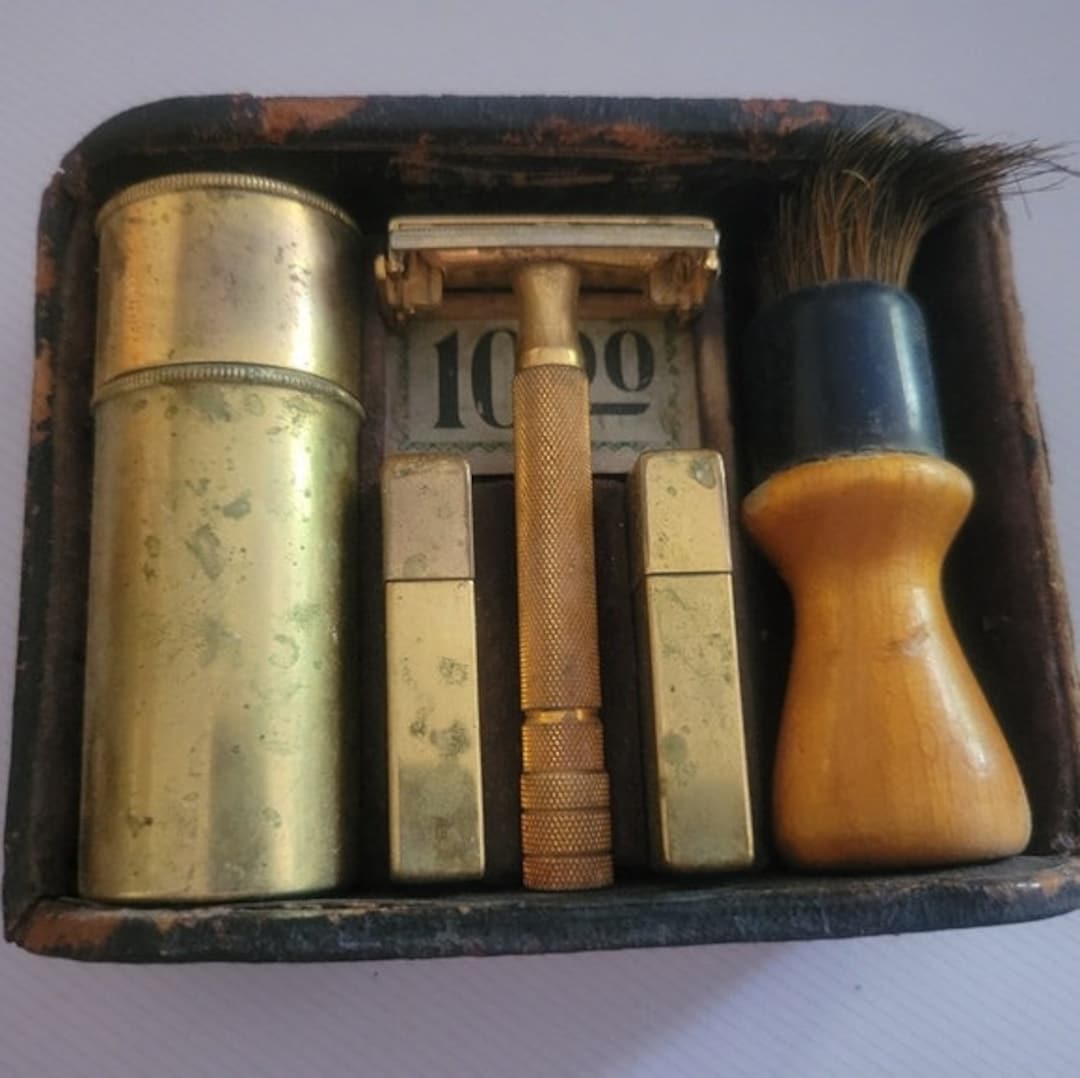 WW1 Military Gillettetravel Shaving Kit - Etsy