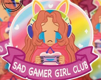 Gamer Girl Sticker - Etsy