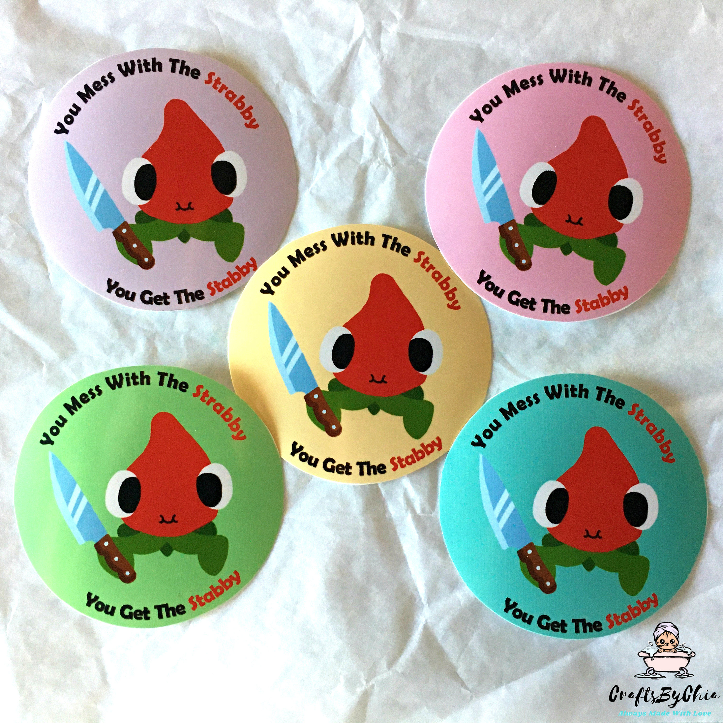 STRABBY STICKERS You Mess With the Strabby... You Get the - Etsy