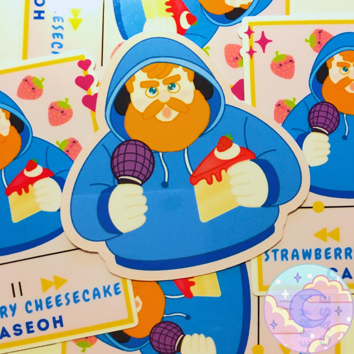 Caseoh Inspired Stickers, Funny Meme Stickers, Funny Twitch Streamer ...