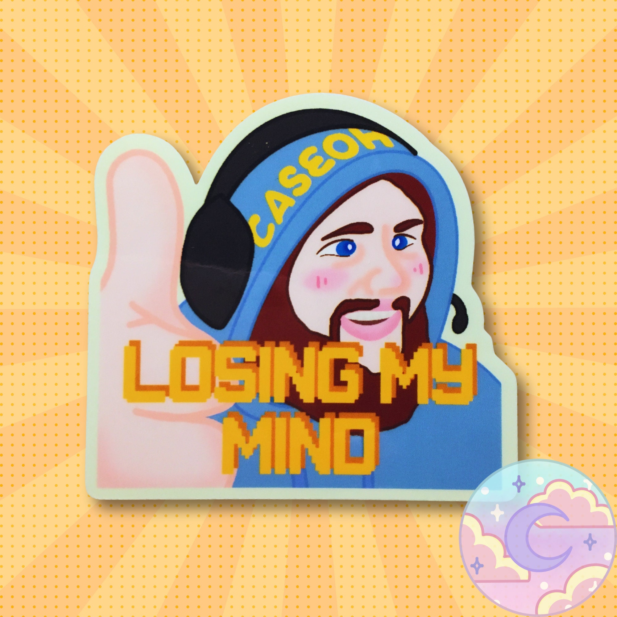 Caseoh Inspired Stickers, Funny Meme Sticker, Funny Twitch Streamer ...