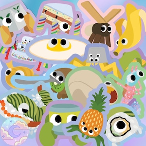 Bugsnax Stickers|video Game Stickers|bugsnax Sticker Set|sticker Pack ...