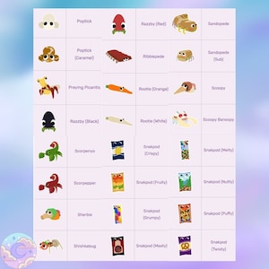 Bugsnax Stickers|video Game Stickers|bugsnax Sticker Set|sticker Pack ...