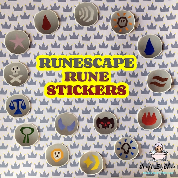 Runescape Rune Stickers PICK YOUR STICKERS Magic Rune | Etsy