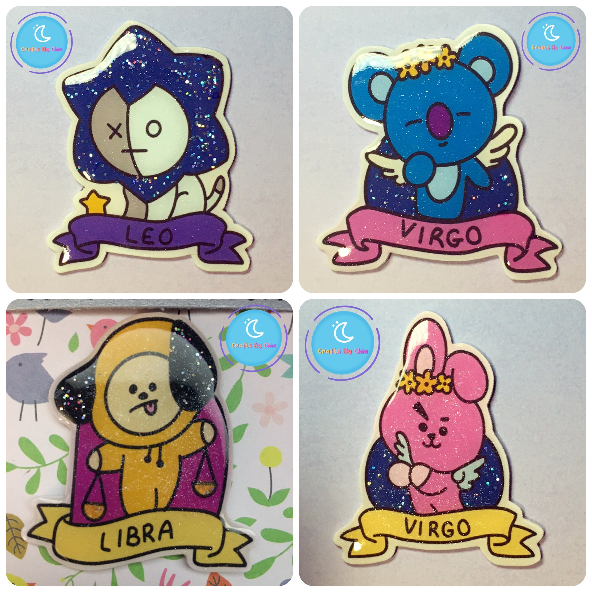 BT21 Horoscope Pins BT21 Zodiac Pins Universtar Pins - Etsy
