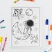 Space Coloring Pages PDF for Kids, Digital Space Coloring Pages ...