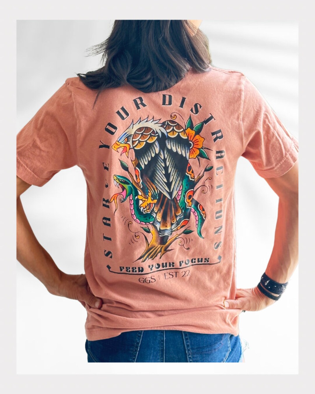 Women's Gym Tee starve Your Distractions, Feed Your Focus Gym Shirt ...