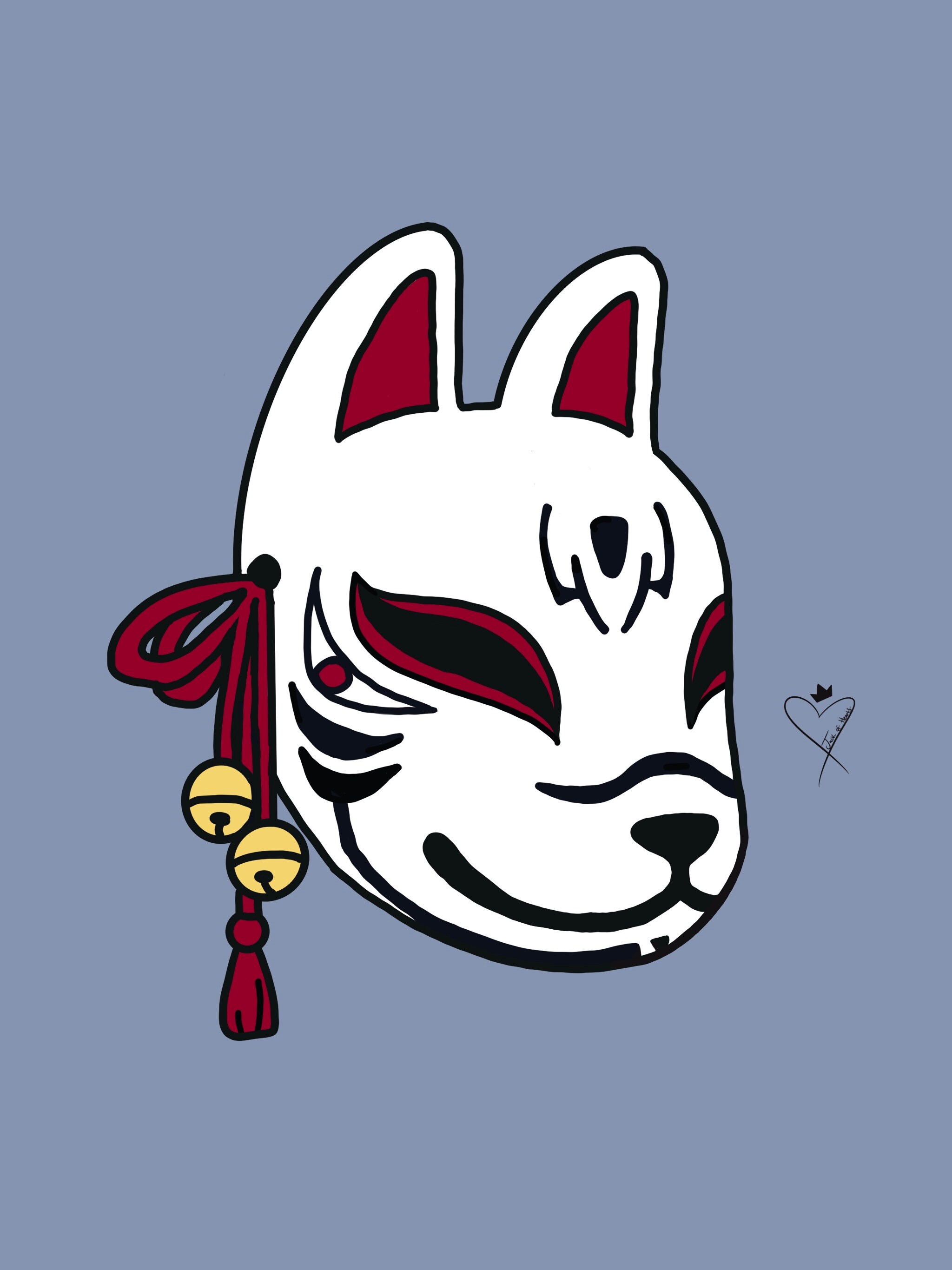 Sukuna Kitsune Mask Enamel 1.5” Pin - Etsy