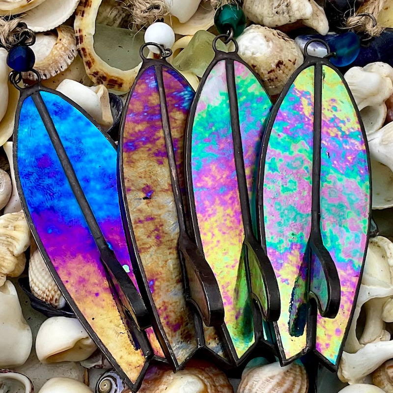 Surfboard Wall Art Glass - Etsy UK