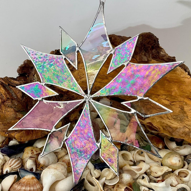 Snowflake Suncatcher - Etsy