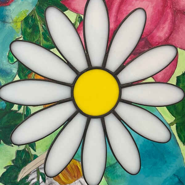 Stained Glass Daisy - Etsy