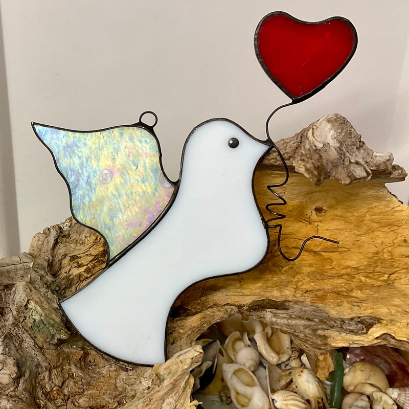 Stained Glass Dove - Etsy
