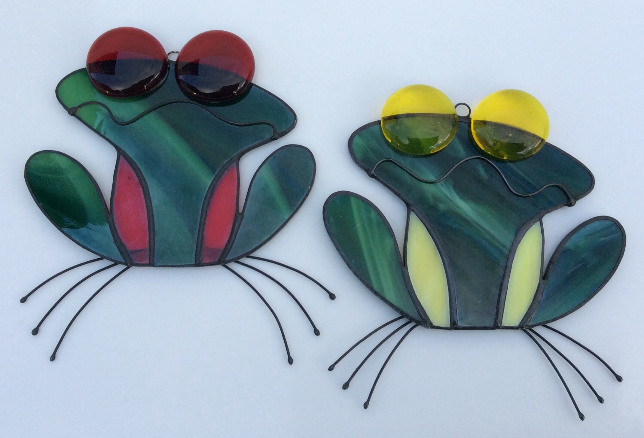 Stained Glass Frog Suncatcher Frog Gift Wide Eyed Frog Glass | Etsy