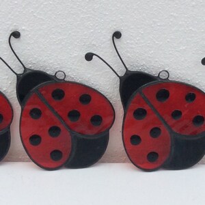 Stained Glass Ladybird Suncatcher Stained Glass Ladybug | Etsy