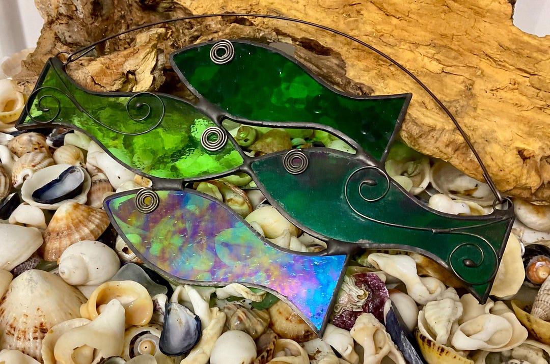 Stained Glass Fish Suncatcher Beach House Decor Fish Gift Window ...