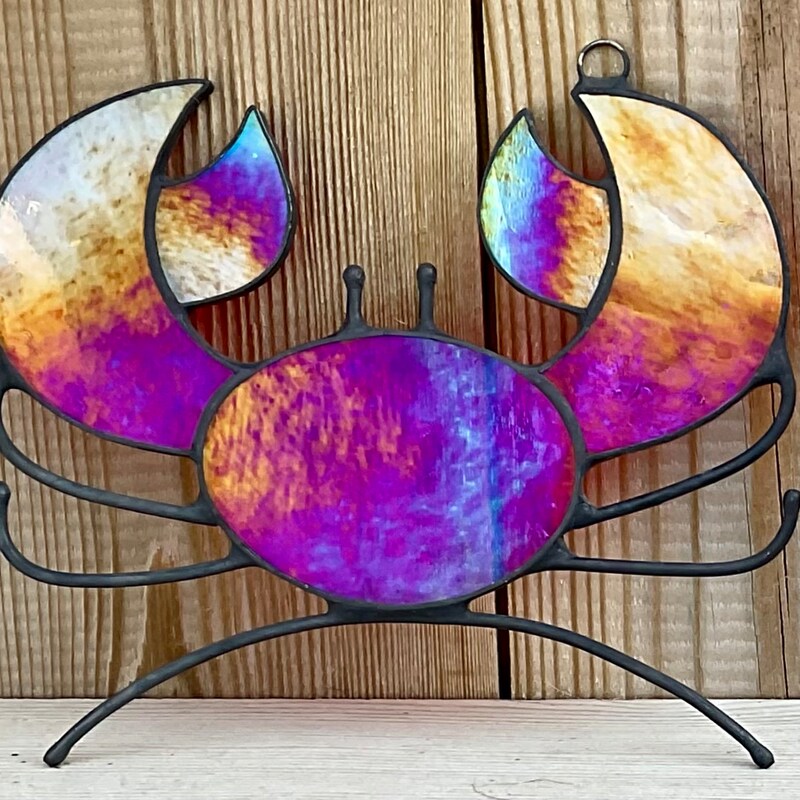 Stained Glass Crab Etsy 0682