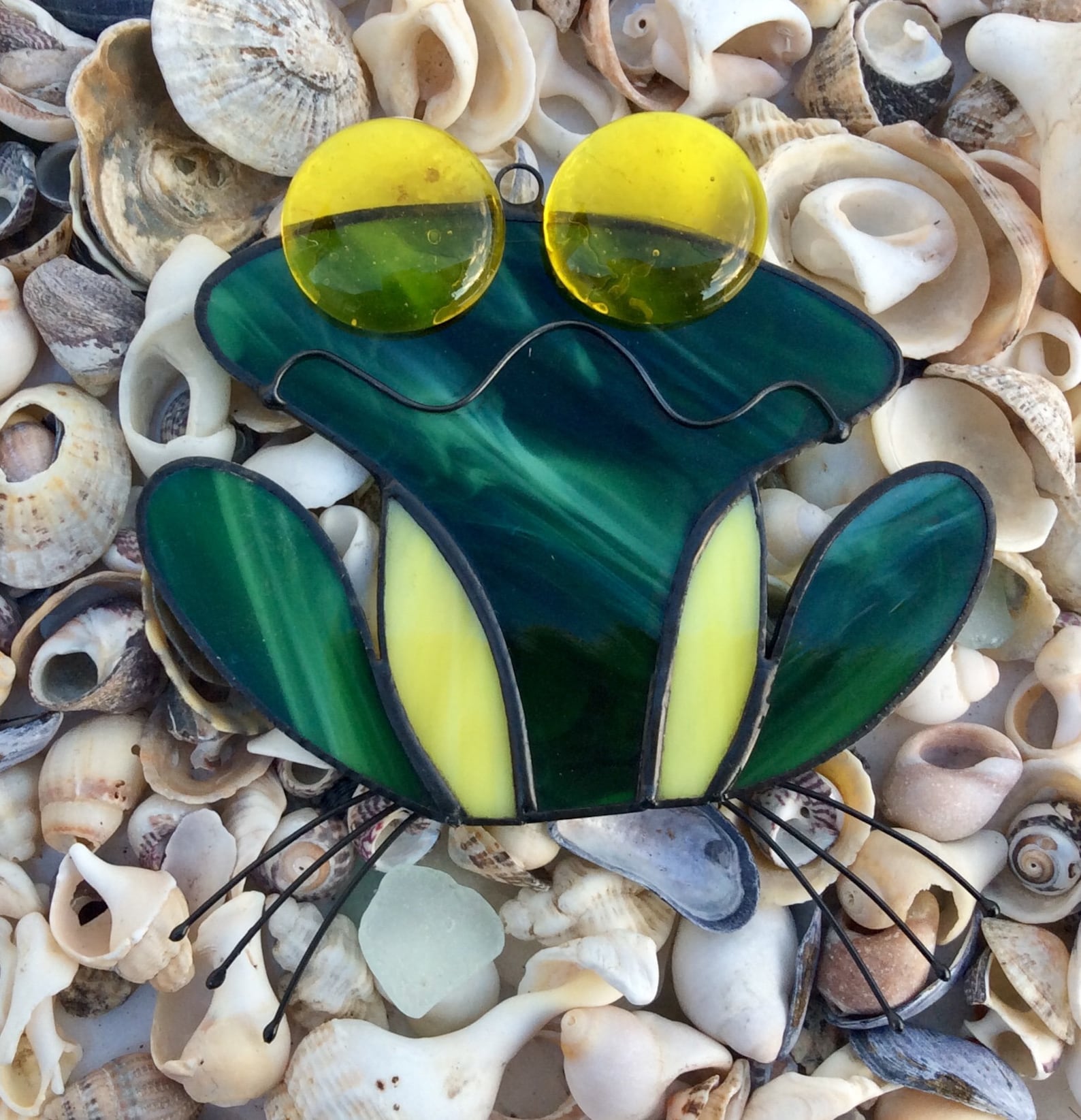 Stained Glass Frog Suncatcher Frog Gift Wide Eyed Frog Glass | Etsy