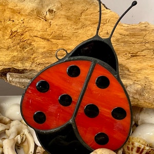 Stained Glass Ladybird Suncatcher Stained Glass Ladybug Suncatcher ...