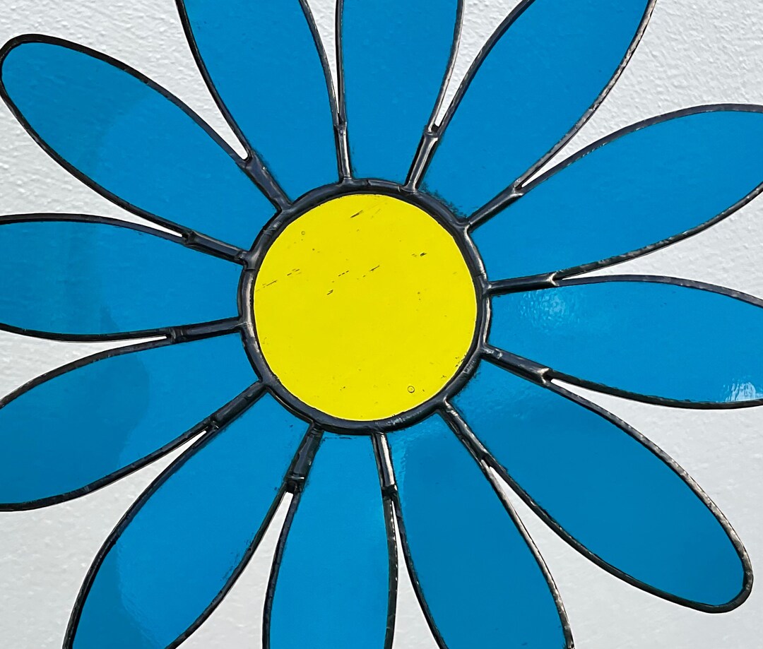 Stained Glass Daisy Suncatcher Daisy Suncatcher Daisy Gift Wall Hanging ...