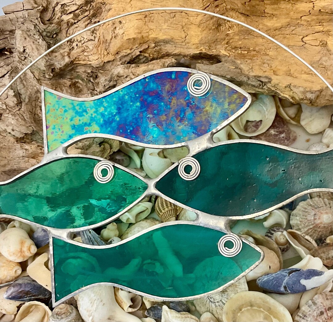 Stained Glass Fish Suncatcher Fish Suncatcher Fish Gift - Etsy