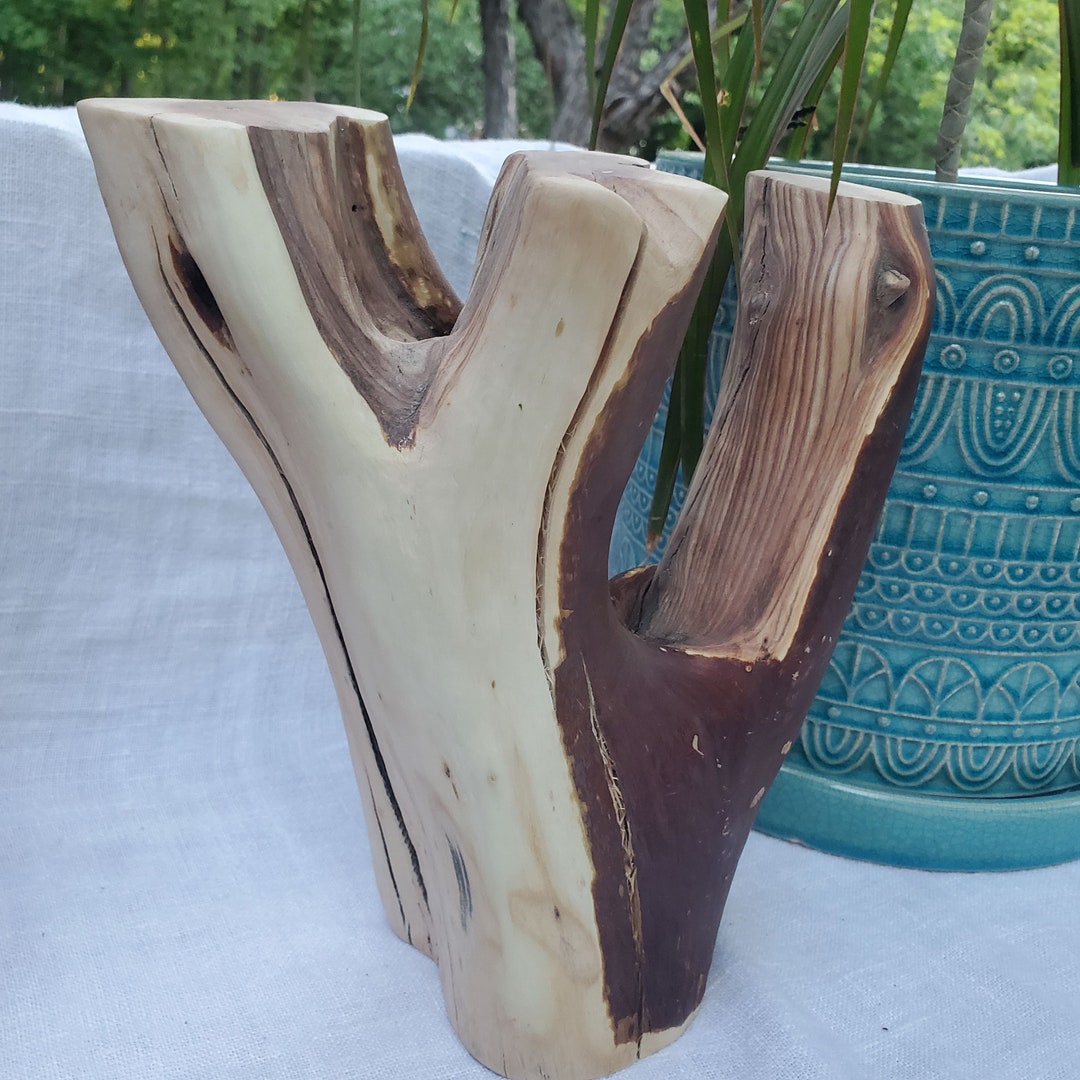 Live Edge Freestanding Manzanita Stand - Etsy