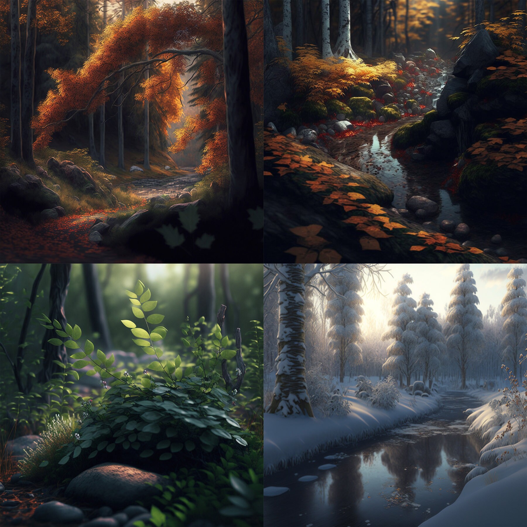 Forest Bundle | Digital Papers | Scrapbooking | Digital Download | High ...