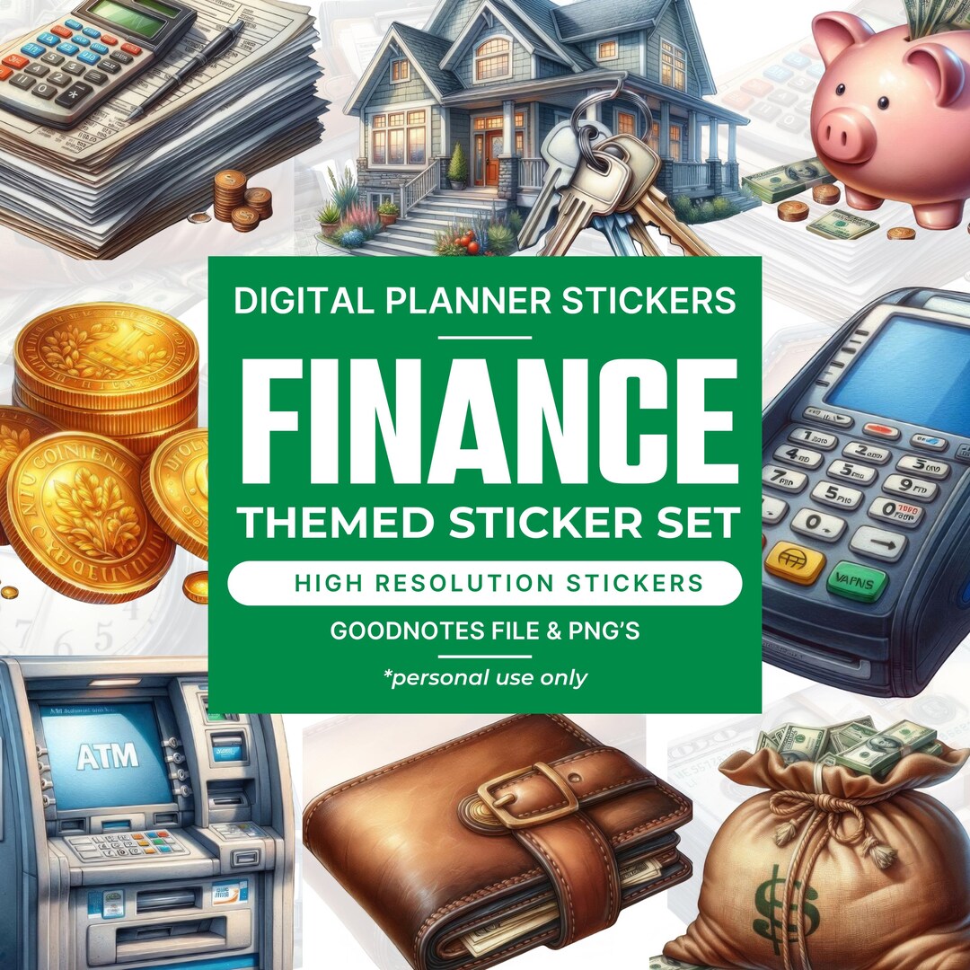 Budgeting Digital Stickers, Aesthetic Budget Digital Stickers Book ...