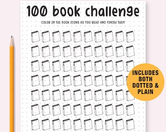 100 Book Challenge, Reading Tracker, Reading Challenge, 100 Book ...